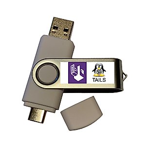 Linux Tails Operating System Install Bootable Boot Live USB Flash Thumb Drive - Use The Internet anonymously and circumvent Censorship USB-C Compatible