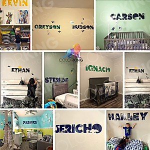 Space Wall Name Decal Custom, Baby Space Theme Nursery, Space Room Decor for Boys, Astronaut Kids Bedroom Decor, Planets Space Theme Bedroom