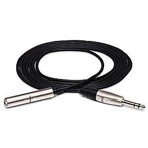 Hosa HXSS-010 REAN 1/4" TRS to 1/4" TRS Pro Headphone Extension Cable, 10 Feet