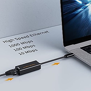 CableCreation 2.5G Ethernet to USB Adapter, USB Type C (Thunderbolt 3) to RJ45 Gigabit Ethernet Adapter