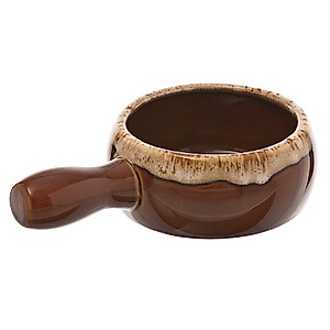 Browne Foodservice 744053BR Ceramic Onion Soup Bowl, 16 oz Capacity