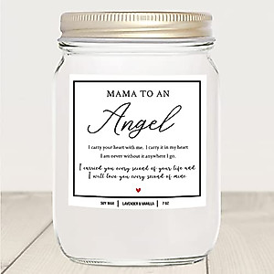 YouNique Designs Miscarriage Candle for Mothers, 7 Ounces, Loss of Baby Sympathy Gifts, Infant Loss Memorial Gifts, White All Natural Soy Vegan Aromatherapy Candles for Home (Lavender & Vanilla)