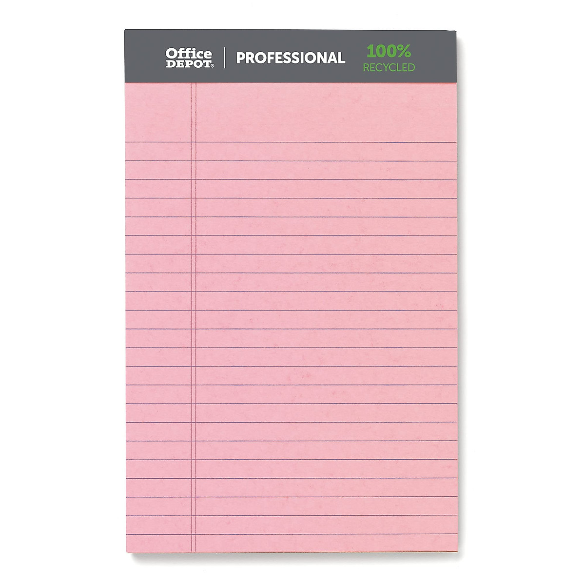 Office Depot Professional Legal Pad, 5in. x 8in., Assorted Colors, Narrow Ruled, 50 Sheets, 6 Pads/Pack, 99510