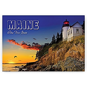 AMERICA THE BEAUTIFUL postcard set. 50 modern post cards variety pack. These postcards depict all fifty states of the United States of America. Made in USA.