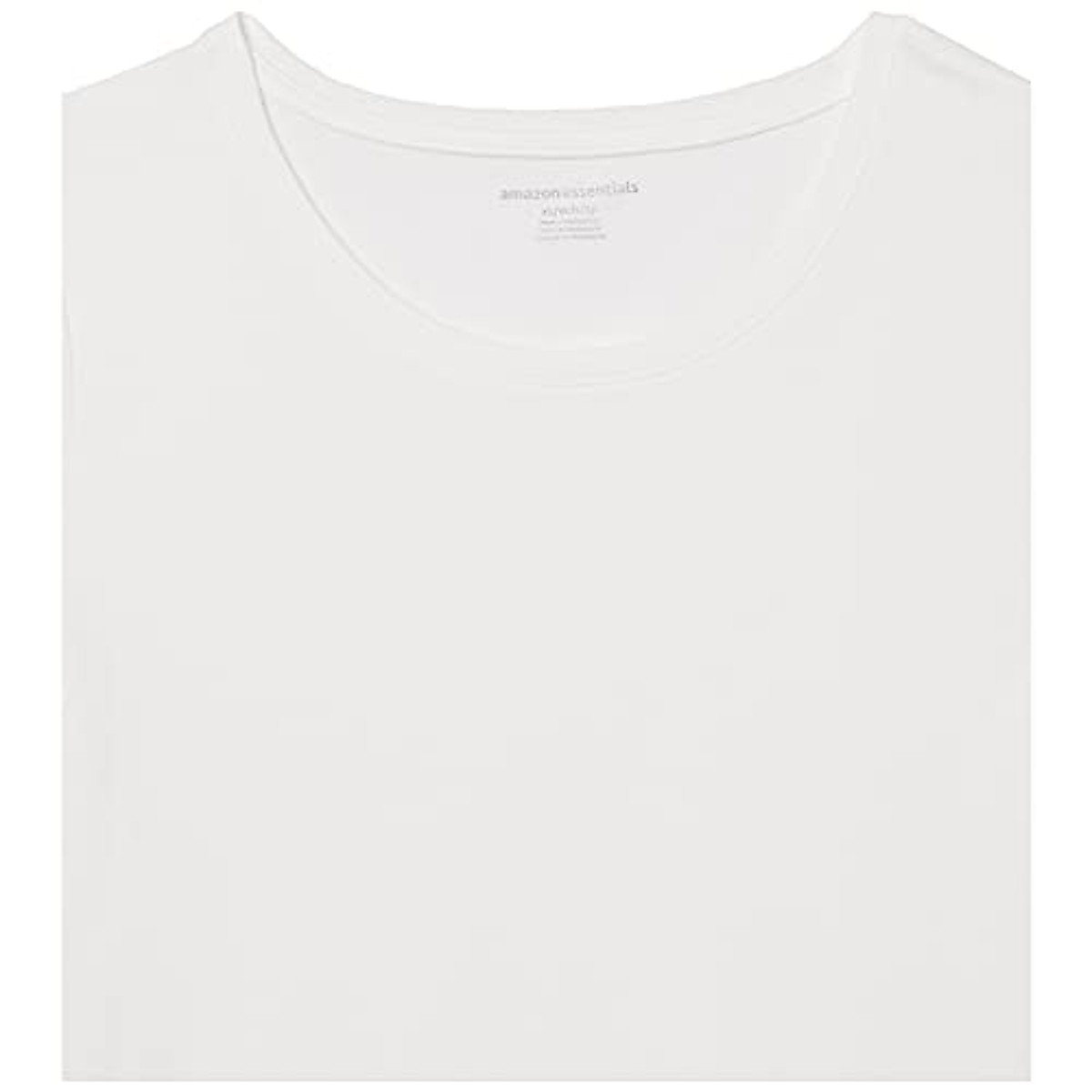 Amazon Essentials Women's Classic-Fit Short-Sleeve Crewneck T-Shirt, Pack of 2, Black/White, Medium