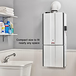 Rinnai RUCS65iN Tankless Hot Water Heater, 6.5 GPM, Natural Gas, Indoor Installation