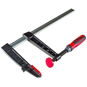BESSEY TG7.048+2K Clamp, woodworking, F-style, 2K handle, replaceable pads, 7 In. x 48 In., 1320 lb