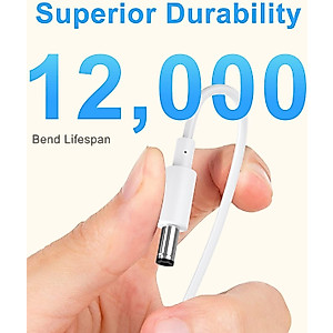 Power Cord for 4moms MamaRoo 2/4 Baby Swing, Compatible with RockaRoo mamaRoo 2015 Infant Seat Bouncer, Rockaroo Baby Swing OH-1048B1203000U/ OH-1048B1203000-U 5FT AC Adapter