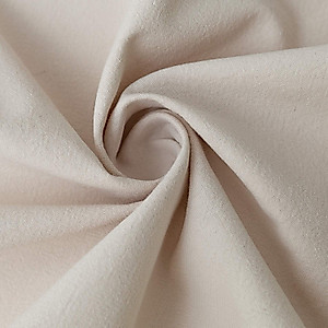 Glory Season Retro Farmhouse Ruffle Tablecloth Cotton Flounces Trim Washable Table Cover Tablecloths for Rectangle Table Baby Shower Kitchen Party Wedding Decor Off-White, 60''x120''