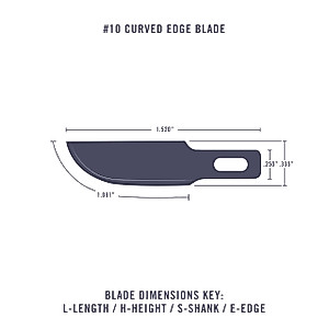 Excel Blades Hobby Replacement Blades, Set of 50 Carbon Steel Blades for Precision Cutting & Trimming, Multi-Purpose Professional, Hobby, and Crafting Tools