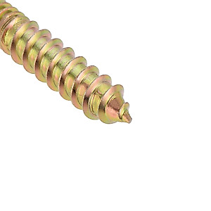 uxcell 1/4-20x2 Hanger Bolts Double Head Dowel Screw for Wood Furniture 20pcs