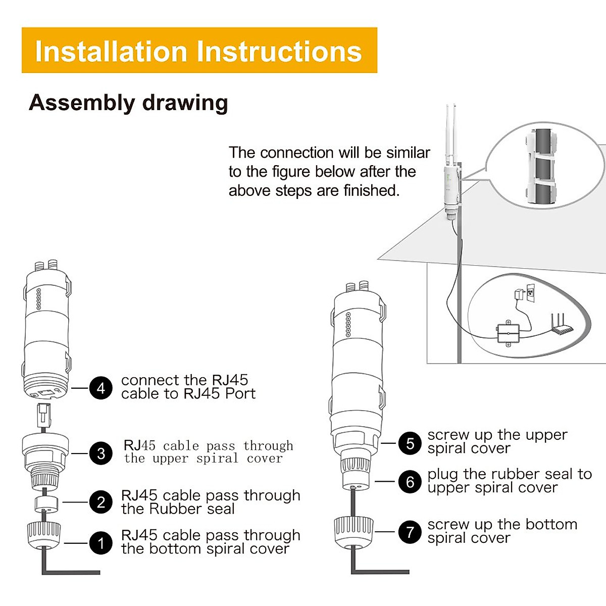 WiFi Extender,WAVLINK AC600 Home Outdoor WiFi Access Point High Power Dual Band 2.4+5G Wireless Router/AP/Wi-Fi Range Extender 3 in 1 Weatherproof with PoE for Courtyard,RV,Campsite…