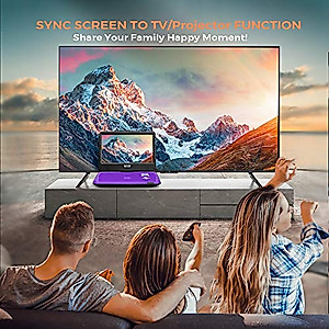 SUNPIN Portable DVD Player 12.5" with HD Swivel Screen, 5 Hours Long Lasting Battery, Car Headrest Mount Case, Car Charger, Power Adaptor, Support USB/SD Card/Sync TV/Multiple Disc Formats, Purple