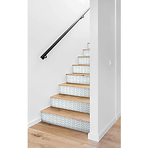 NextWall Mod Chevron Peel and Stick Wallpaper (Sky Blue)