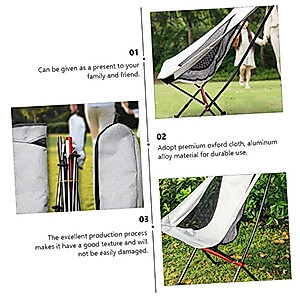 BESPORTBLE 1pc Aluminum Alloy Moon Chair Barstool Chairs Portable Folding Chairs Foldable Chairs Outdoor Camping Chair Foldable Portable Beach Chair Back Support Camping Chair Beach Stool