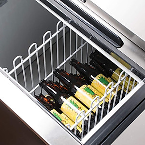 PEAKCOLD Deep Well Horizontal Bottle Cooler; Slide Top Bar Refrigerator; 36" W