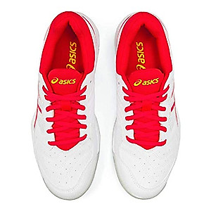 ASICS Gel-Dedicate 6 Women's Tennis Shoes, White/Laser Pink, 6 M US