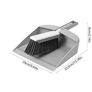 Broom With Dustpan Combo Set Dustpan And Brush Set Handheld Dustpan And Brush Comfortable Grip Brush And Dustpan For Sofa Tabletop Bedroom Tent Cleaning Broom Set Dust Pan And Broom Set Cleaning Tools