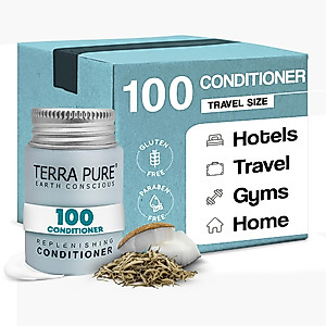 Terra Pure White Tea & Coconut Conditioner, Travel Size Hotel Amenities, 1 oz. (Case of 100)