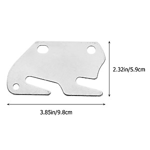 SOLUSTRE 2Pcs Universal Wood Bed Rail Hook Plates Bed Rail Hook Bracket Wood Bed Metal Claw Hook Replacement Wooden Bed Frame Bracket Headboard for Wooden Bed Frame