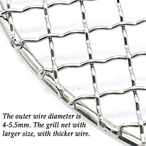 Comicfs Steaming Racks Dia 11.6" Round Barbecue Grids Cross Wire Footed Steaming Stainless Steel Cooling Rack with Legs Multi-Purpose Grill Rack for Airfryer Instant Pot/Pressure Cooker (29.5cm/11.6")