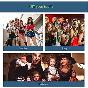 Fake Teeth,Daily Tooth Repair Kit,False Teeth For Veneers Teeth Men Beads Braces Cover Imperfect Teeth,Denture Repair Kit Cover Missing Teeth Snapon Smile,Veneers Teeth For Women Men Dental Repair Kit