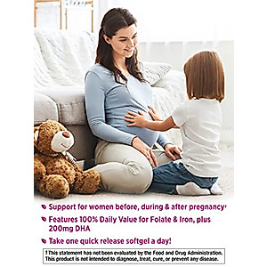 Nature's Truth Prenatal Vitamins with DHA and Folic Acid | 60 Softgels | Non-GMO & Gluten Free Supplement