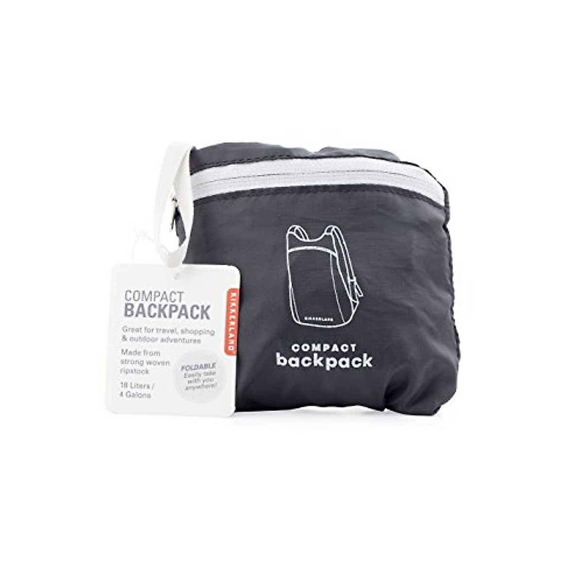 Kikkerland BB05-BK Compact Backpack, Black