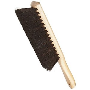 Weiler 71019 8" Counter Duster, Black Horsehair & Fiber Mix, Fine Brushing