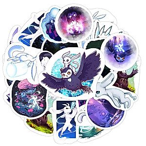 20 Pcs Stickers Pack Ori Colorful Will Vinyl Wisps Aesthetic Game Waterproof for Laptop Water Bottle Bumper Car Bike Luggage Guitar Skateboard