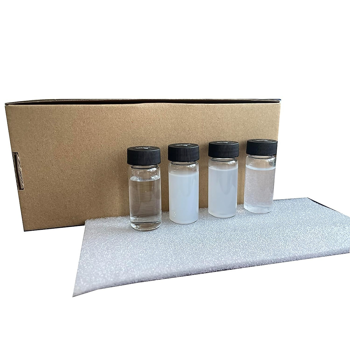 VTSYIQI Turbidity Standard Calibration Liquid Turbidity Standard Calibration Solution Kit with 4 PCS Solution Range 0.02NTU 200NTU 500NTU 1000NTU for Digital Water Turbidity Meter TB200