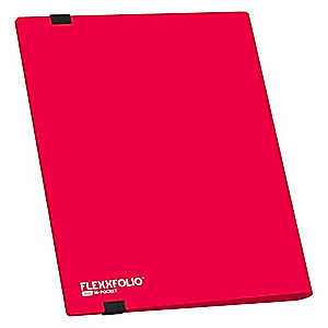 Ultimate Guard Flexxfolio | Trading Card Binder with 9 Side-Loading Pockets per Page | Up to 360 Cards | Red, Sturdy Card Collection Album designed for Double-Sleeved TCG Cards