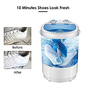 InLoveArts Portable Shoes Washing Machine, Mini Portable Washing Machine, Smart Lazy Automatic Shoes Washer, For Apartments Camping Dorms Business Trip College Rooms