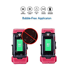 MIHENCE Compatible for Bandai Vital Bracelet BE Screen Protector, HD Premium Real Screen Protector for Vital Bracelet BE [ 3PCS ] [ TPU ]