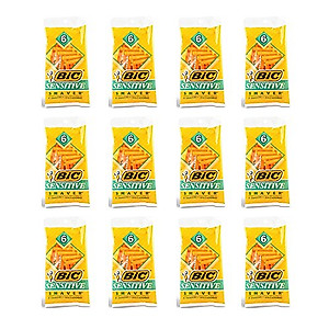 BIC Sensitive Disposable Razors Single Blade Shavers (72 Count)
