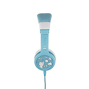 Tonies Foldable Wired Headphones for Kids - Comfortably Designed to fit On-Ear - Works with Toniebox and All 3.5mm Devices - Light Blue