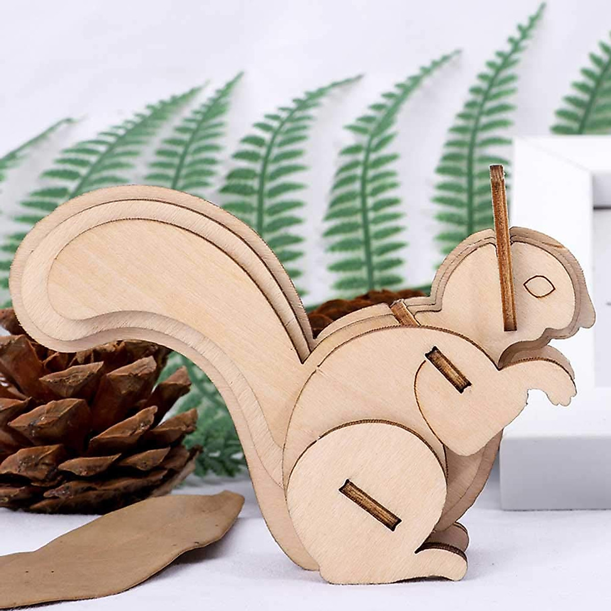 3D Wooden Animal Puzzle Model Kit Toys for Kids Puzzle Build 3D Puzzles Educational Crafts Building Engineering DIY STEAM STEM Learning