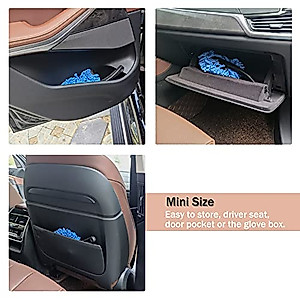 Amiss 2 Pack Mini Microfiber Car Dash Duster Brush, Multi-Functional Car Cleaning Brush, Car Interior Exterior Accessories, Cleaning and Washing Tool for Car - Blue