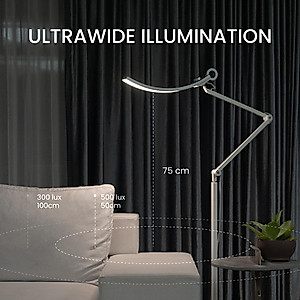 BenQ e-Reading LED Floor Lamp Warm/Cool White LED Floor Lamp, Silver, Model: AR15_D Floor Silver (New)