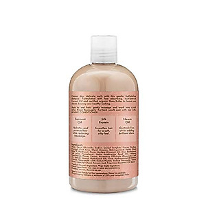 Shea Moisture Shampoo and Conditioner Set, Coconut and Hibiscus Curl & Shine 13-oz ea Bundled with Curl Enhancing Smoothie 12-oz. Curly Hair Products with Coconut Oil, Vitamin E & Neem Oil