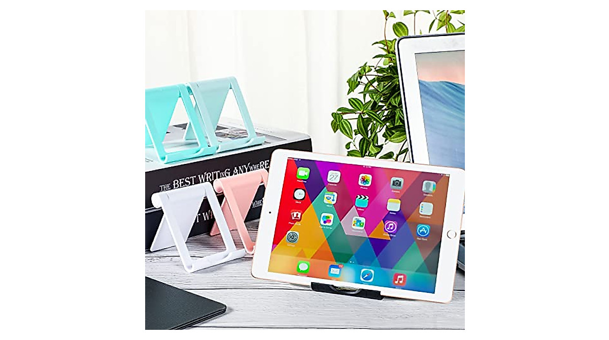 40 Pcs Cell Phone Stand Foldable Cell Phone Holder Desk Multi Angle ...