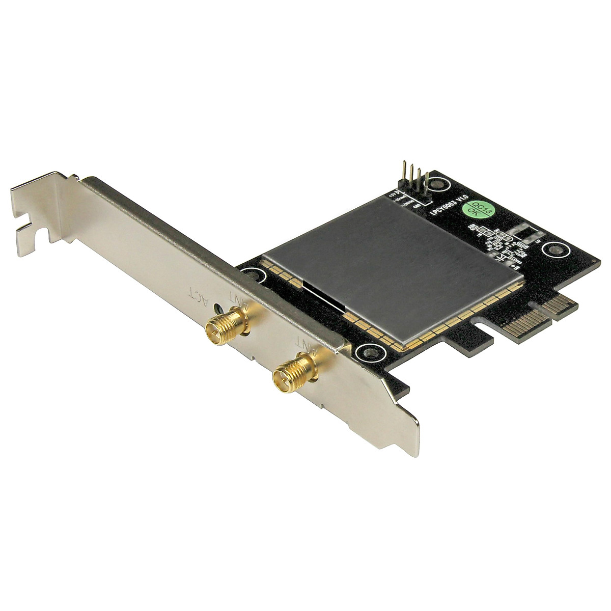 StarTech.com AC600 Wireless-AC Network Adapter - 802.11ac, PCI Express - Dual Band 2.4GHz / 5GHz PCIe Wireless Network Card, TAA (PEX433WAC11)