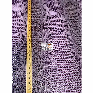 DuroLast™ Florida Gator 3D Embossed Vinyl Fabric by The Yard 2 Tone 3D Crocodile DIY Upholstery Accessories Apparel (Honey Caramel)