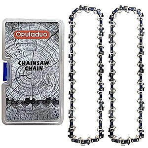 Opuladuo 2PC 8" Pole Saw Chain Replacement for 9.5 in. Harbor Freight Portland 62896 68862 63190 56808-3/8" .050" 33DL