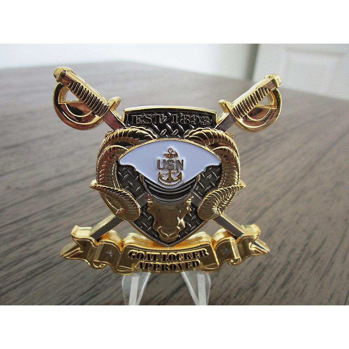United States Navy The Goat Locker Approved Chief Petty Officer Challenge Coin