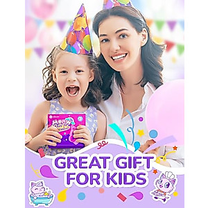 iClever Kids Bluetooth Headphones, Light Up Cat Ear, Safe Volume 74/85dBA,60H Playtime,Bluetooth 5.3,USB C Charging,Wireless Kids Headphones AUX Cord for iPad Tablets School Travel,Meow Cookies-Purple