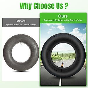 200x50" Replacement Tire Inner Tubes, 2 Pack Heavy Duty Electric Scooter Tire Inner Tube Compatible with Razor E100, E150, E200, Power Core E100, Dune Buggy, ePunk, Crazy Cart, PowerRider 360, eSpark