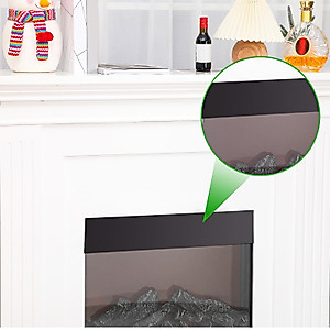 4 Pieces Magnetic Fireplace Draft Blocker Fireplace Vent Cover Blocker for Heat Loss Indoor Magnetic Draft Stopper for Inside Iron Frame Screen(36 x 4 Inch)