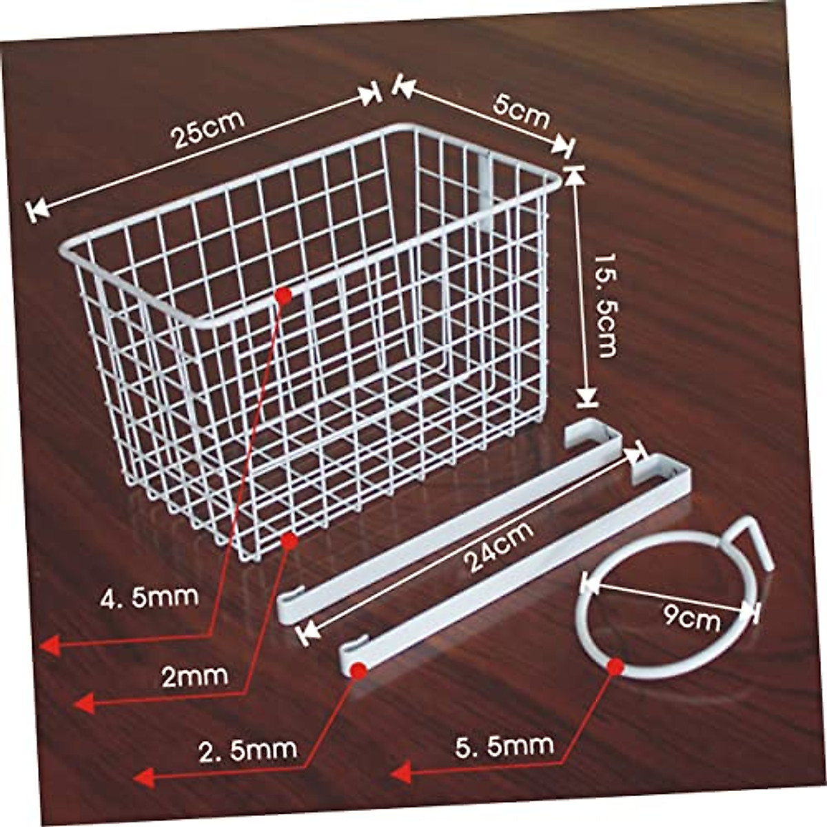 Zerodeko Hanging Storage Basket Hair Dryer Rack Storage Rack Hair Dryer Storage Rack Multi-functional Rack Hanging Storage Rack Hair Dryer Holder Shelf Multifunction White Bracket