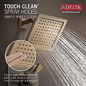 Delta Faucet Dryden 14 Series Single-Function Shower Trim Kit with Single-Spray Touch-Clean Shower Head, Champagne Bronze, 2.0 GPM Water Flow, T14251-CZ-WE (Valve Not Included)